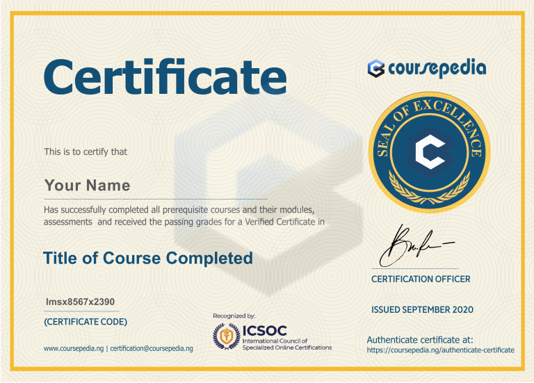 Choose a Certificate
